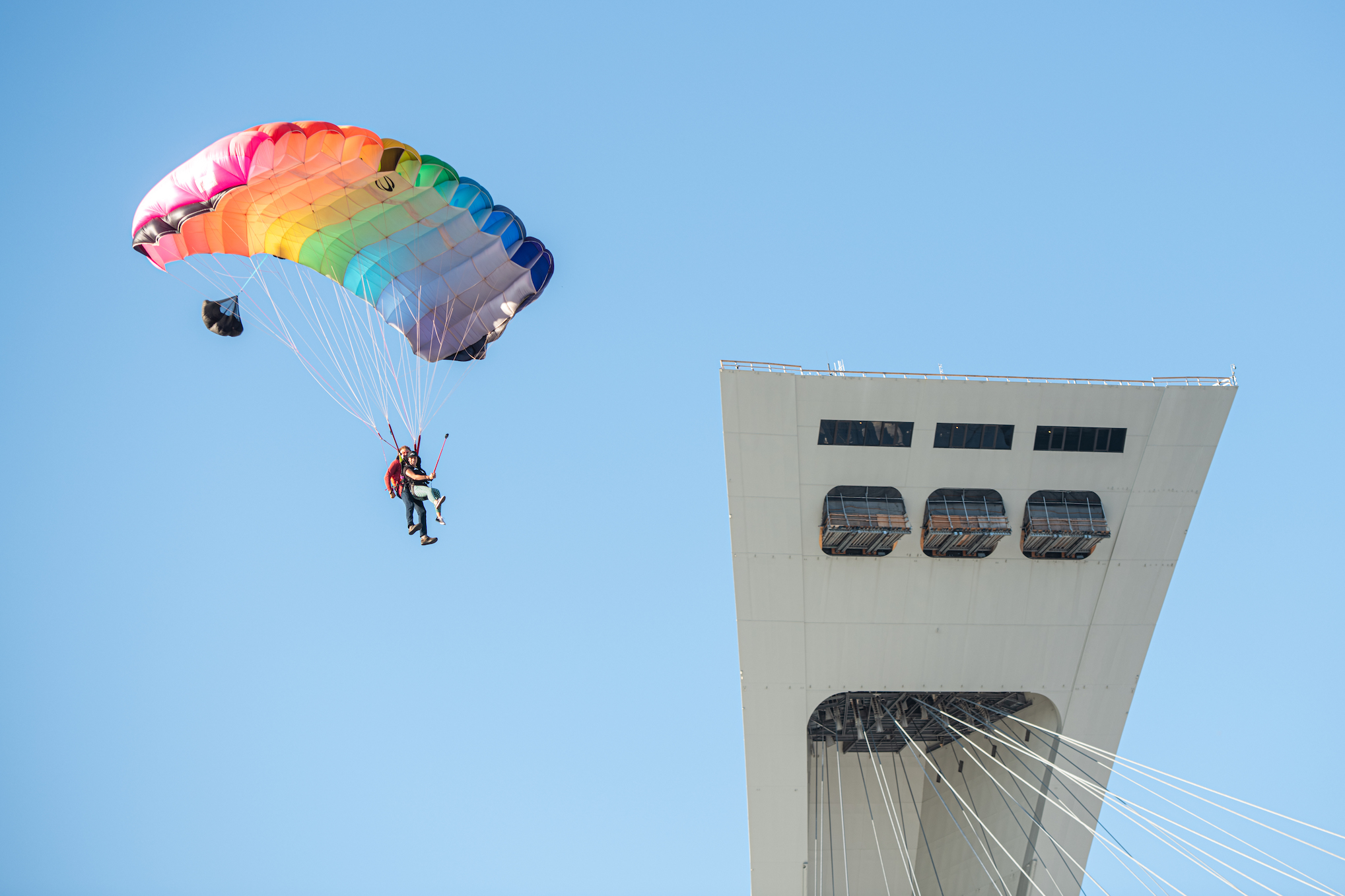 Be there for the first base jump from the Hilton Oceanfront rooftop at ...